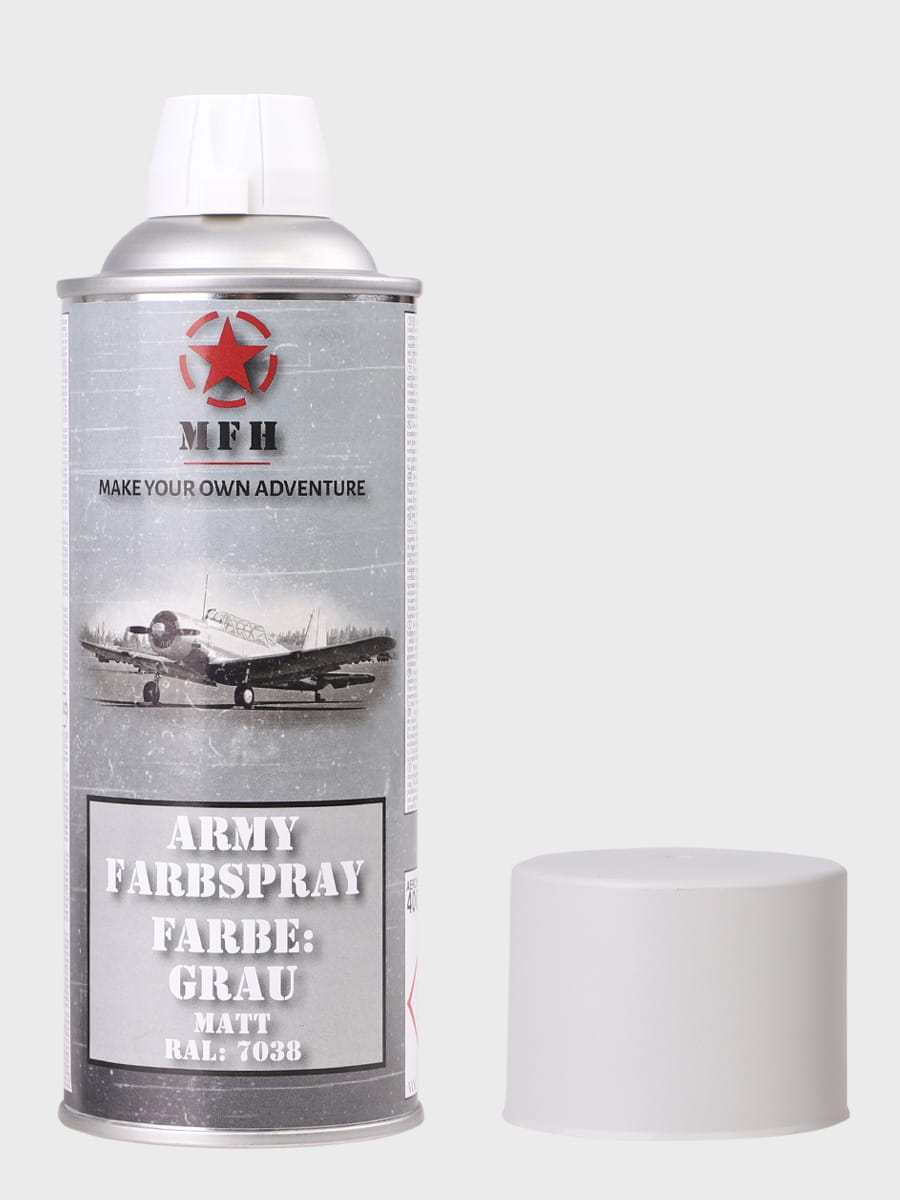 FARBA WOJSKOWA SPRAY 400ml SZARY MATOWY ZIELONYSKLEP